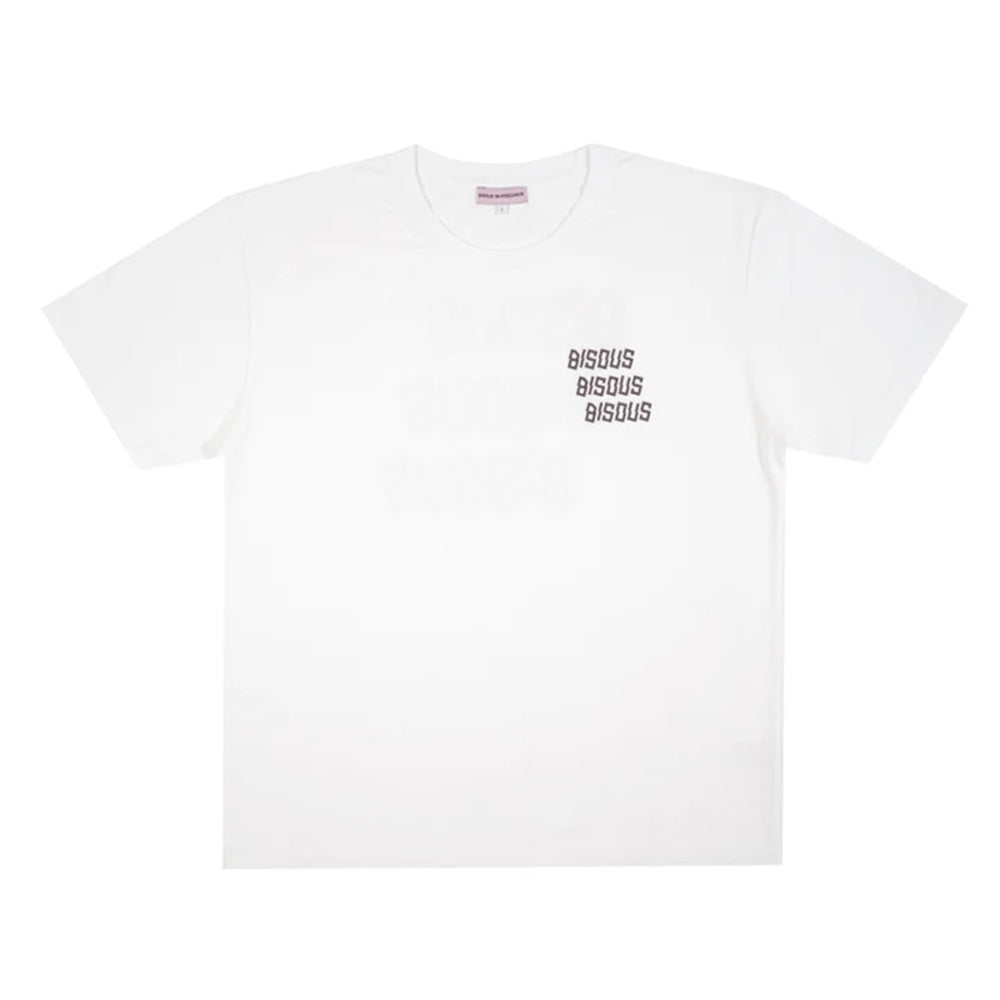 Bisous Skateboard - Bisous X3 T-shirt - White
