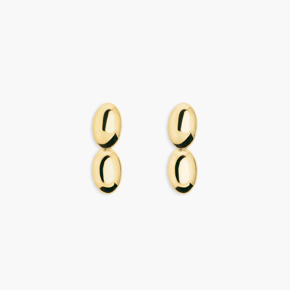 Ragbag - Oval Emberly Earrings - Gold
