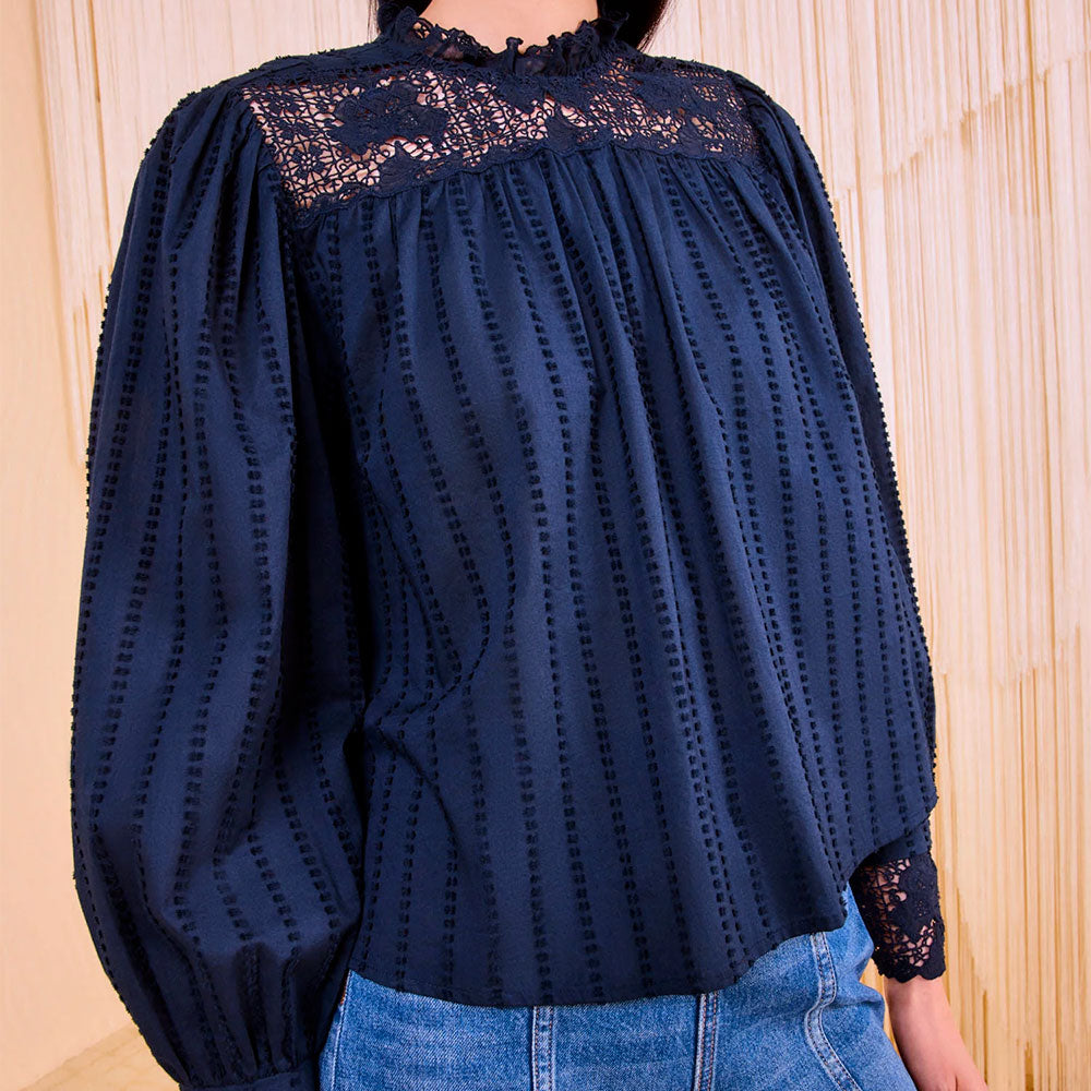 Ulla Johnson - Cornelia Blouse - Midnight Blue