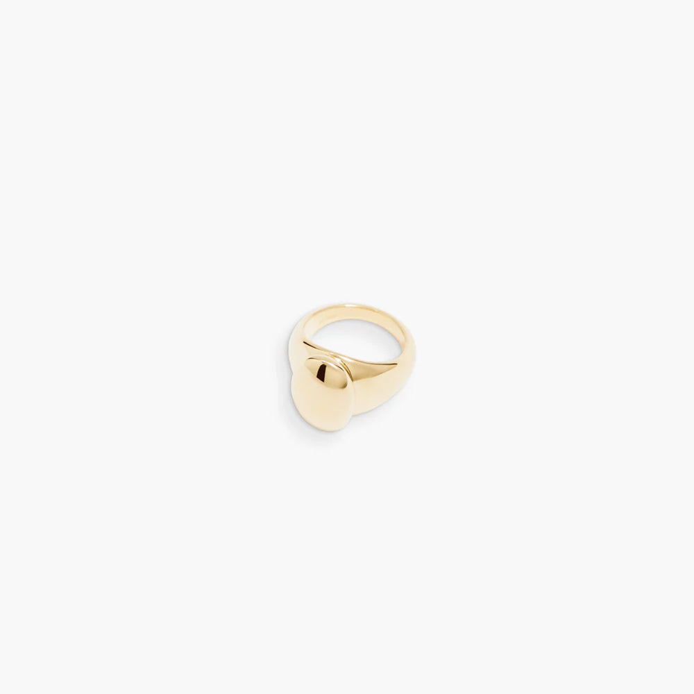 RAGBAG - Dualism Oval Signet Ring - Gold