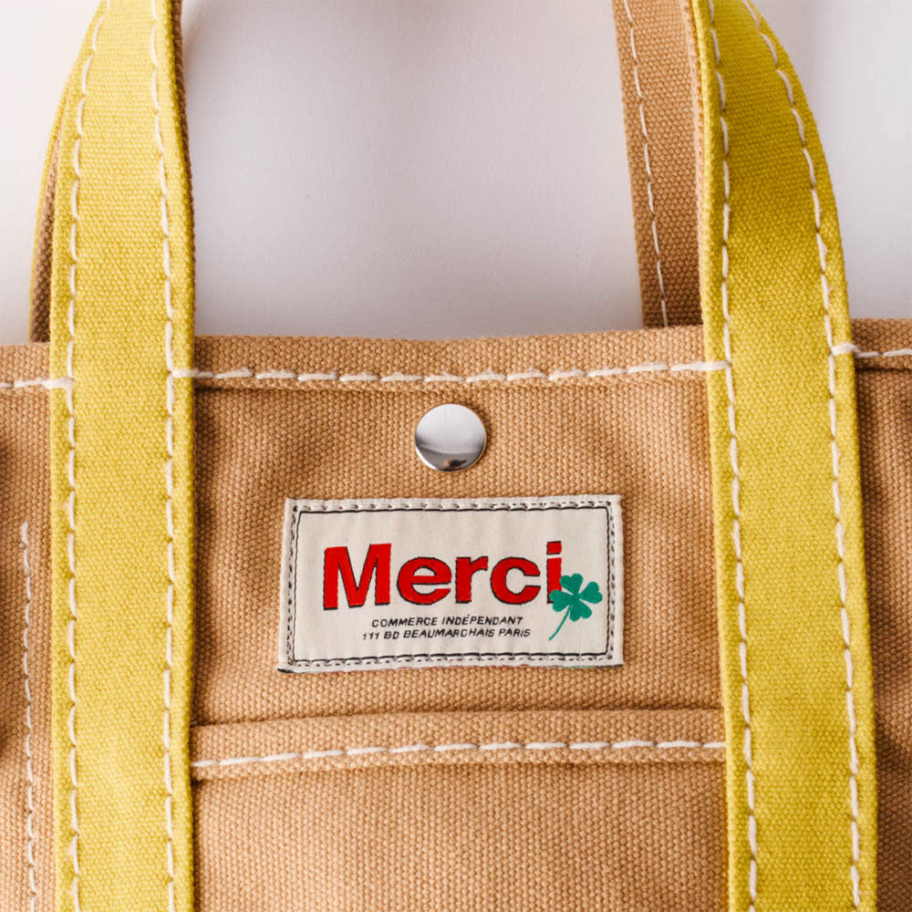 Merci - Canvas Candide Shopping Bag - Yellow