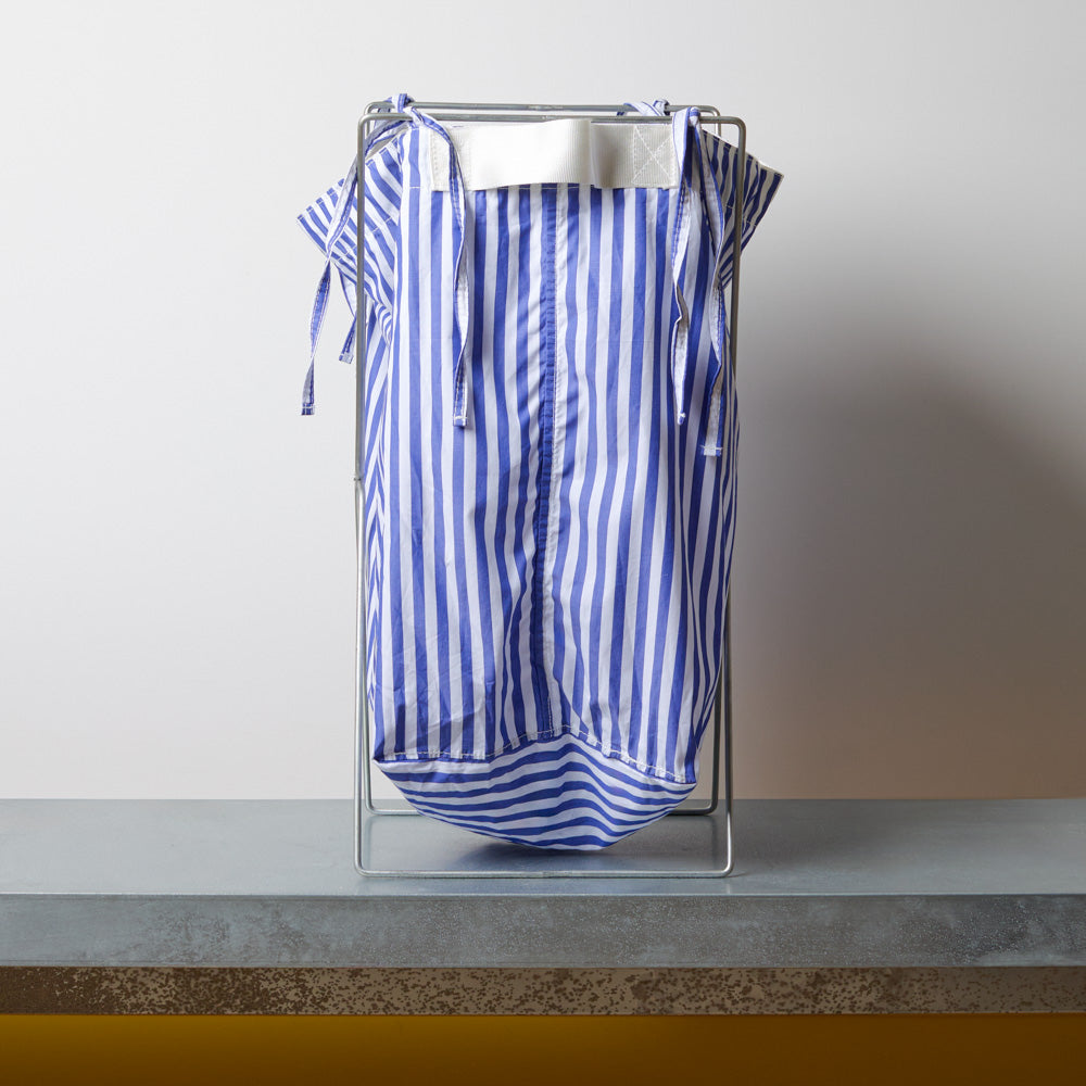 Striped Laundry Basket - Blue – Merci Paris