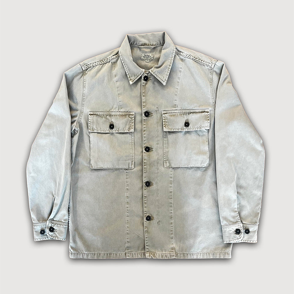 Hartford - Dar Straw Shirt - Light Grey