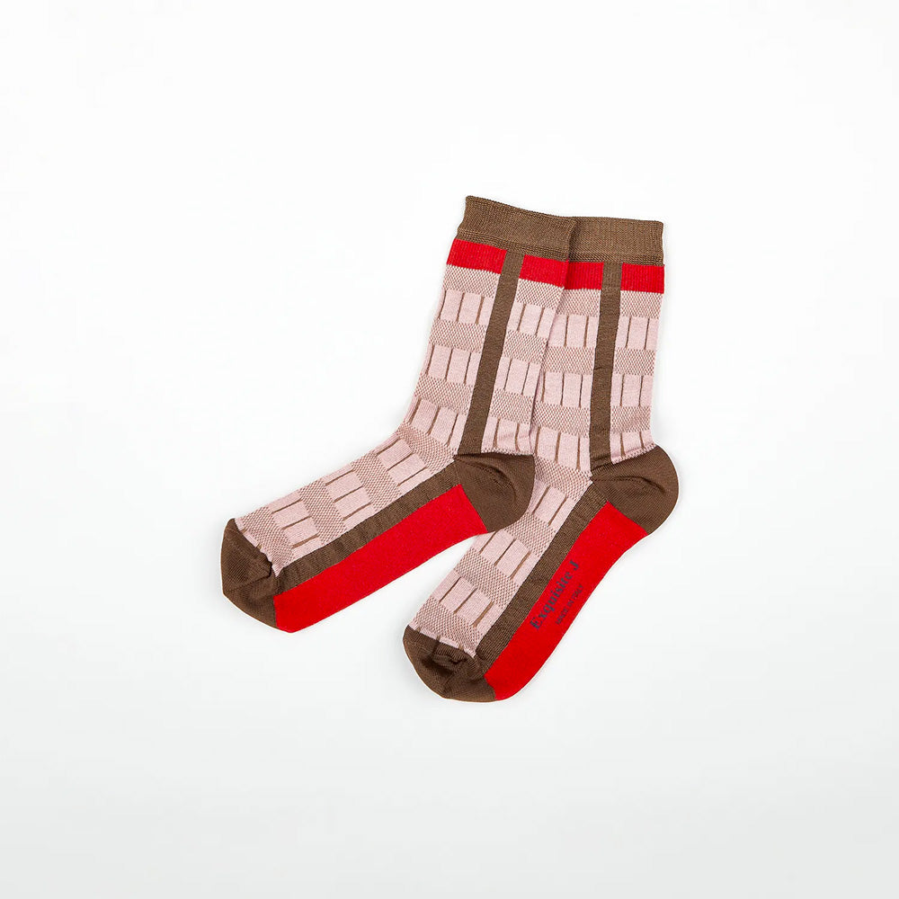 Exquisite J - CA70 Socks - Red – Merci Paris