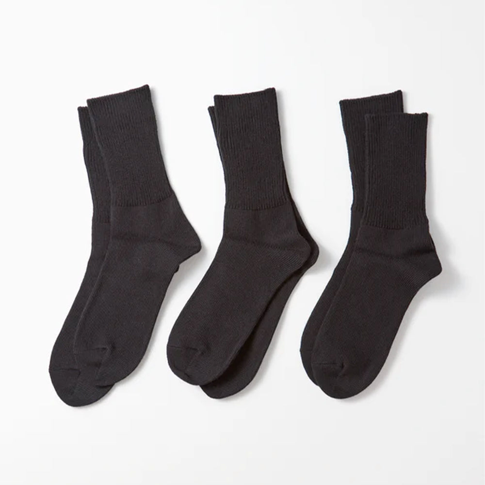 Rototo - Pack 3 Socks - Black – Merci Paris