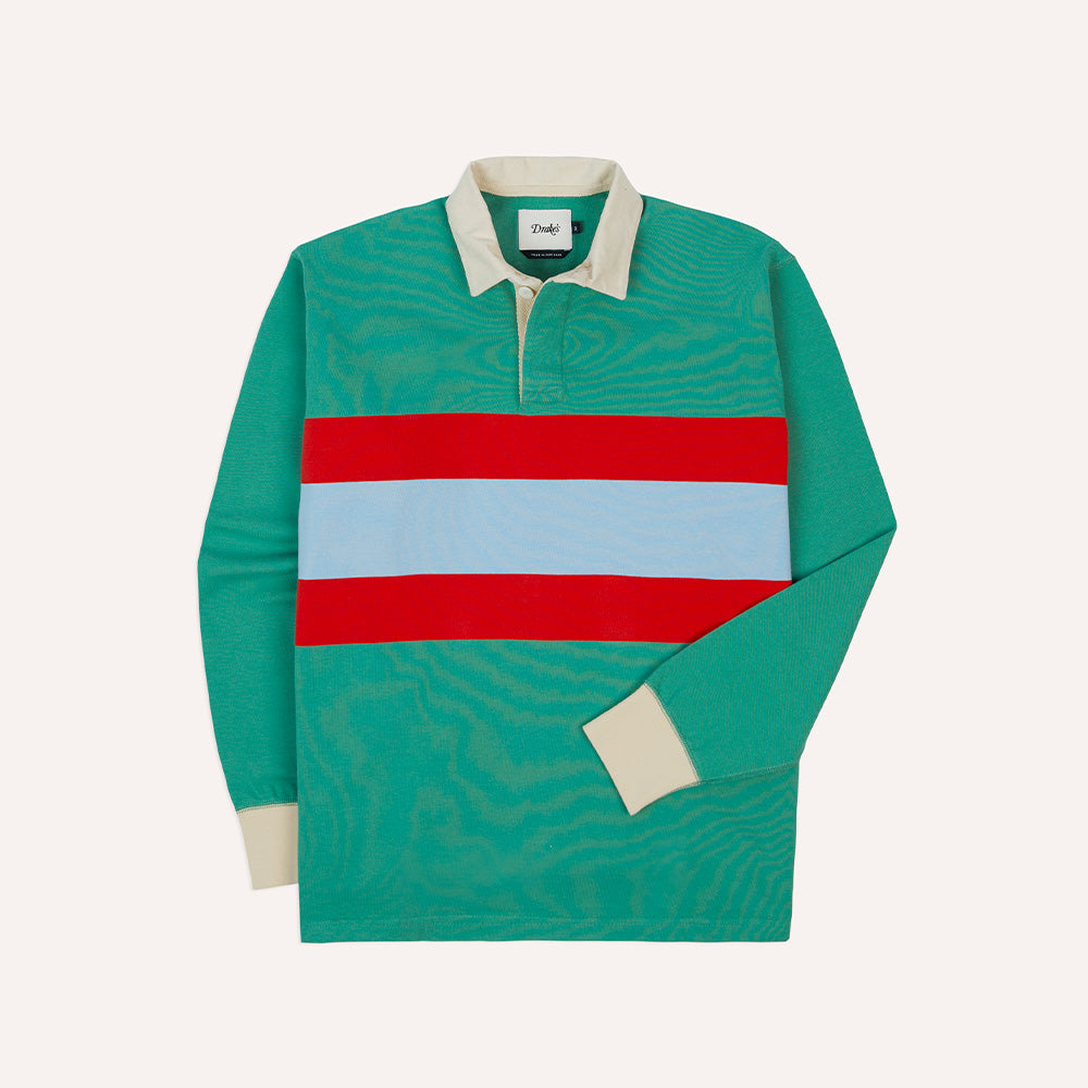 Drake's - Rugby Polo - Green