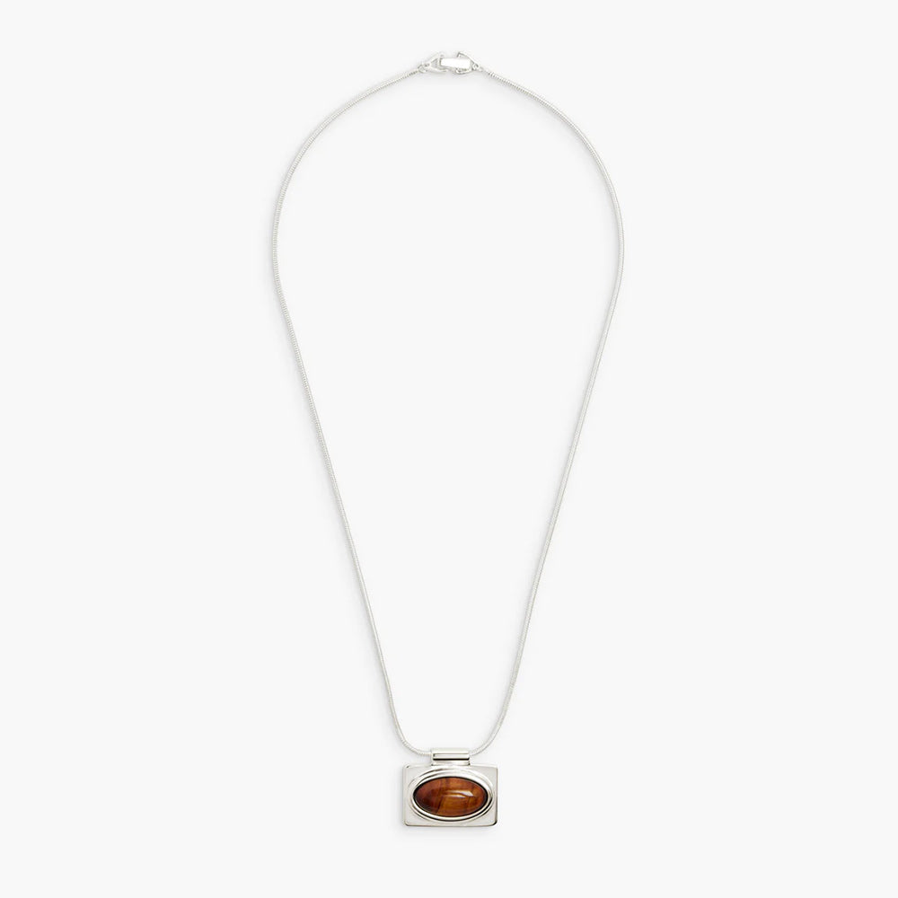 Ragbag - Squared Emberly Necklace - Silver