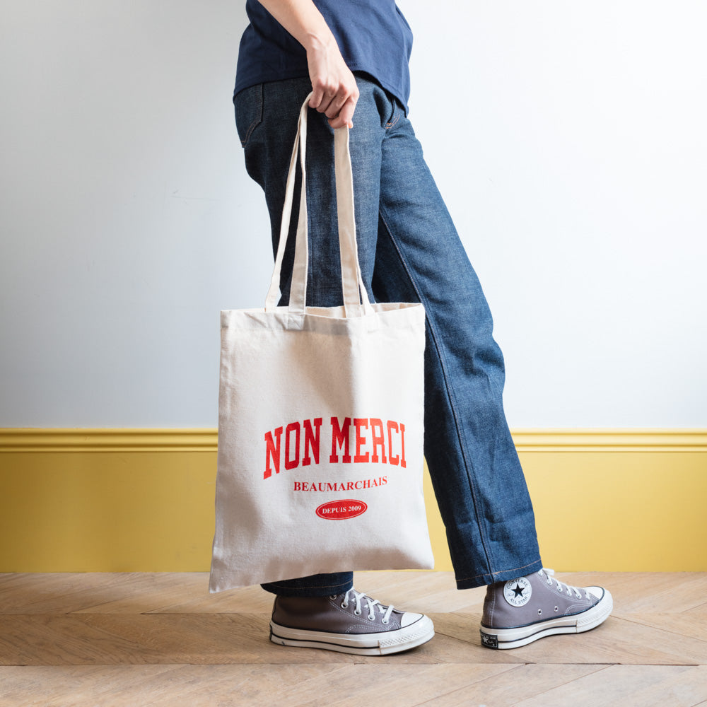 Merci - Tote Bag College Non Merci - Red