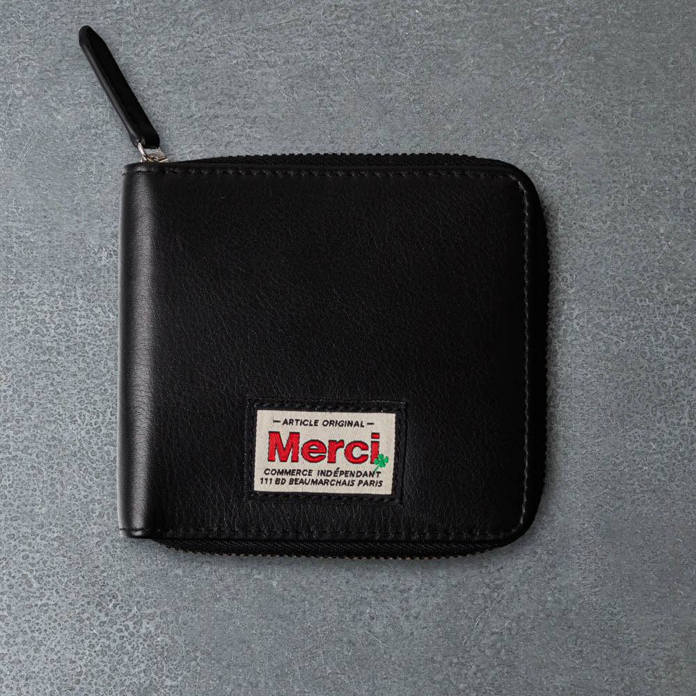 Merci - Zip Wallet - Black – Merci Paris