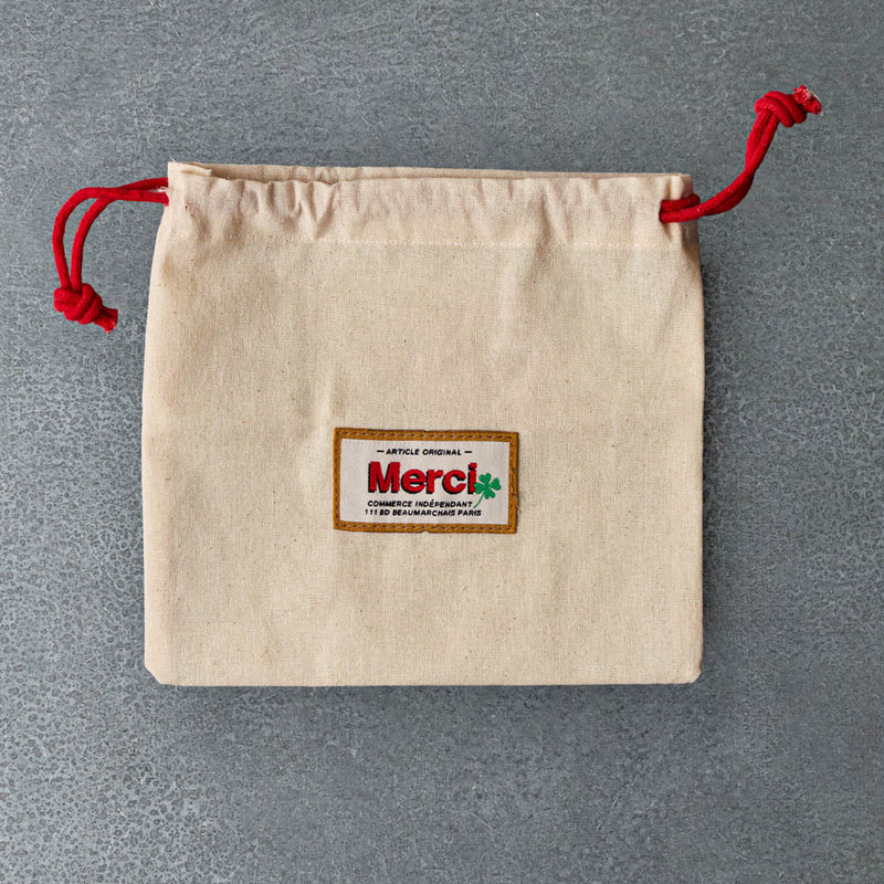 Merci - Card Holder with Flap - Red – Merci Paris