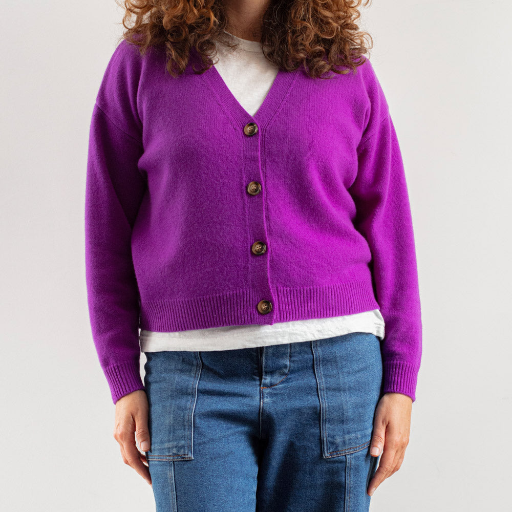 Merci - Gilet Luce en Laine - Violet - Prêt à porter – Merci Paris
