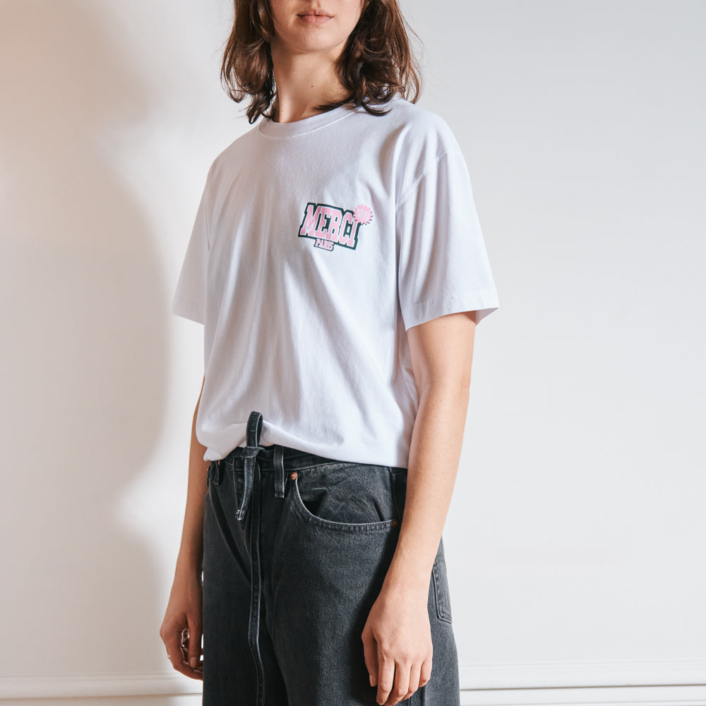 Merci - Non Merci College T-Shirt Kids - White