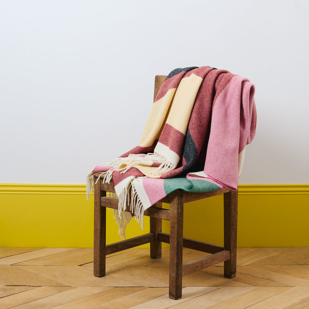 Isola blanket - Pink Stripes