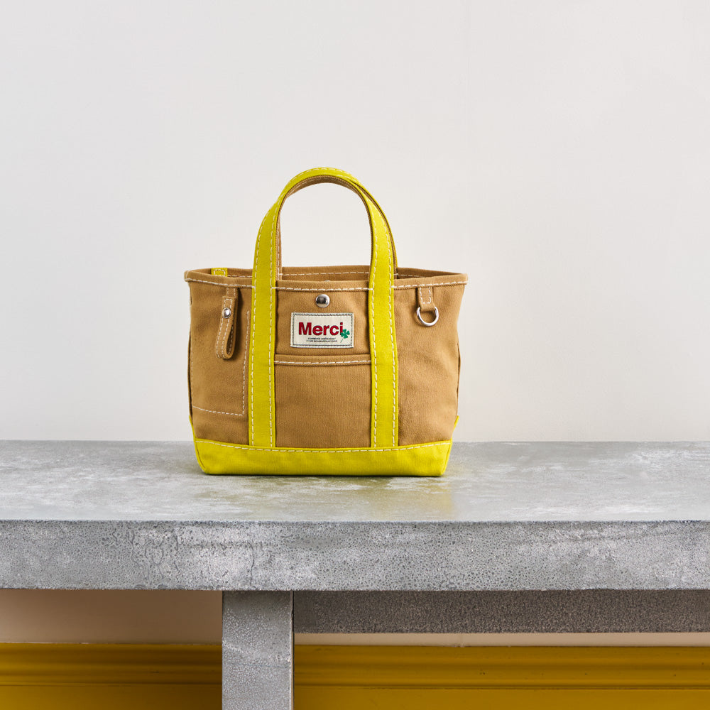 Merci - Canvas Candide Shopping Bag - Yellow