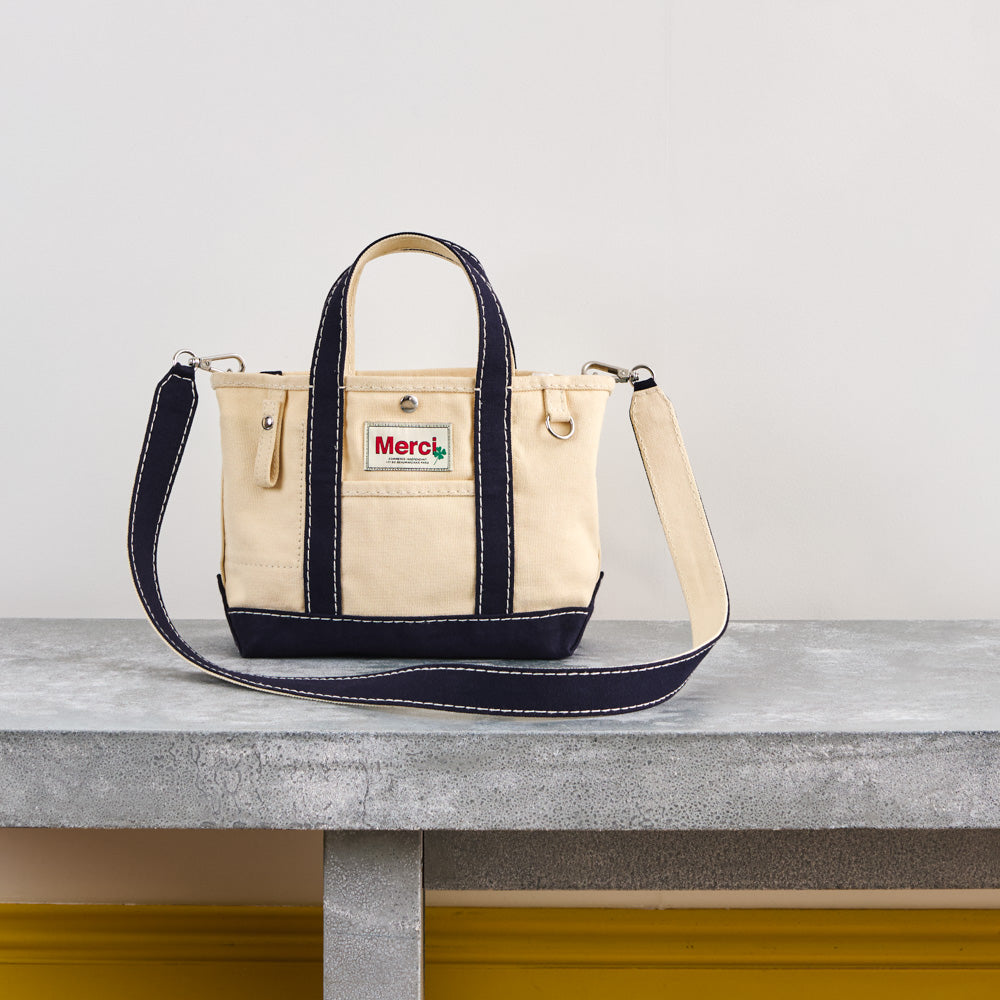Merci - Cabas en canvas - Marine - Tote-bag – Merci Paris