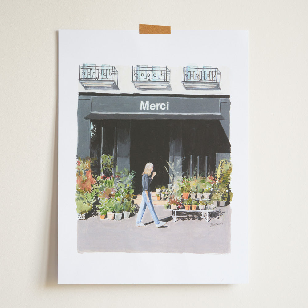 Merci x Ján Teplan - Affiche Coffee Flowers – Merci Paris