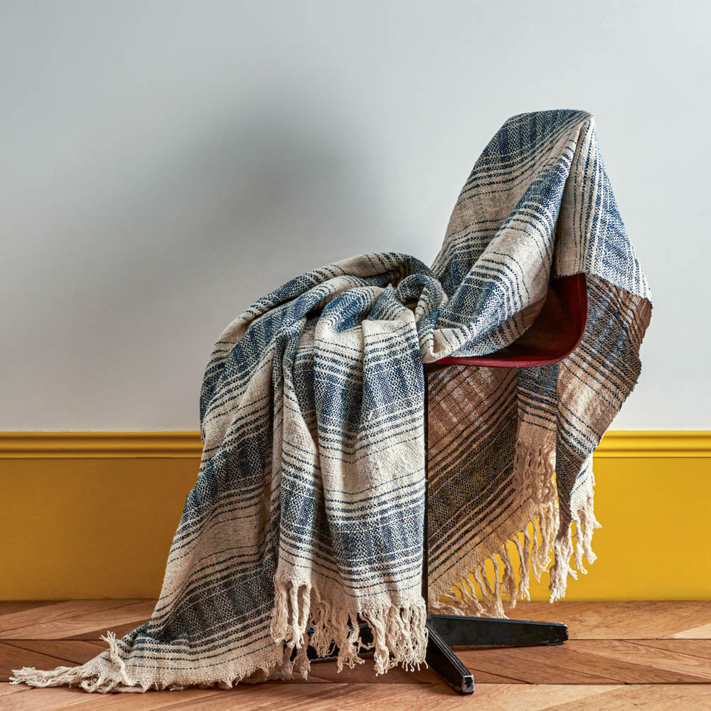 Plaid Dimo - Indigo – Merci Paris