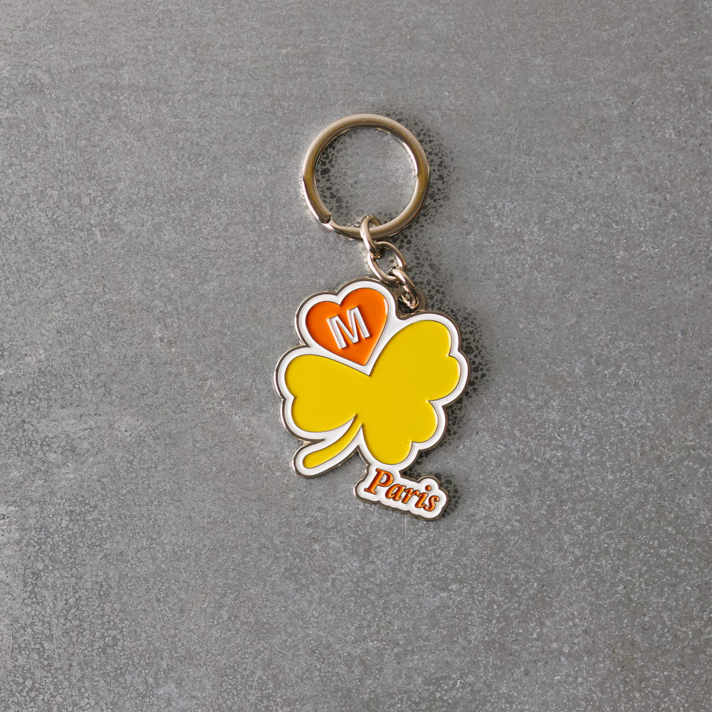 Merci key ring - Yellow Clover