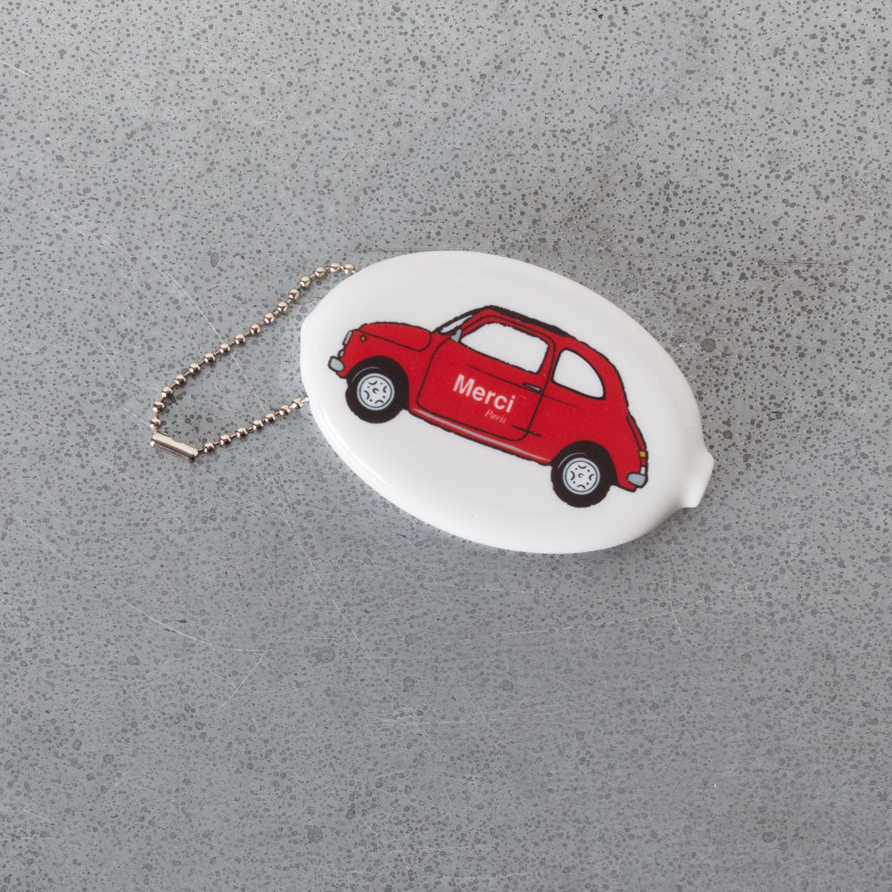 Merci key ring - White