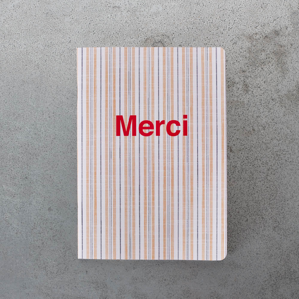 Merci notebook - Asahi Yellow Stripes