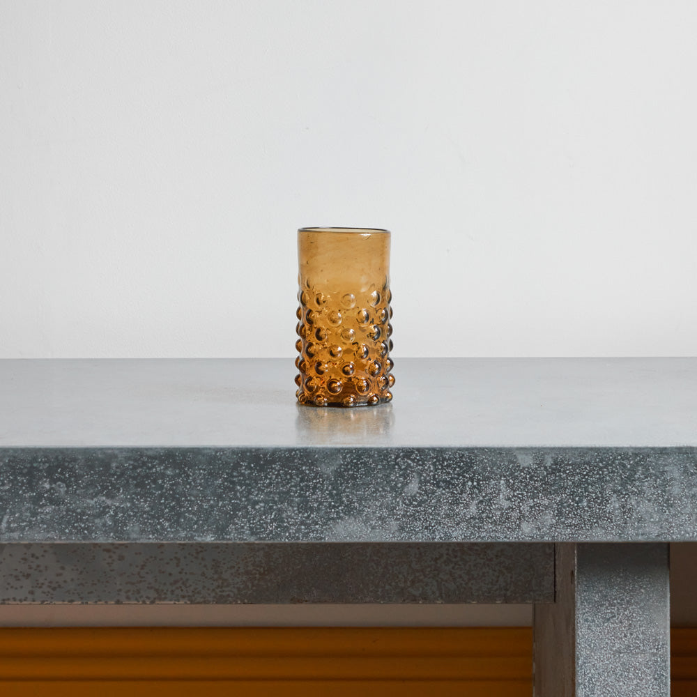 Verre Bulles en verre soufflé - Ambre – Merci Paris