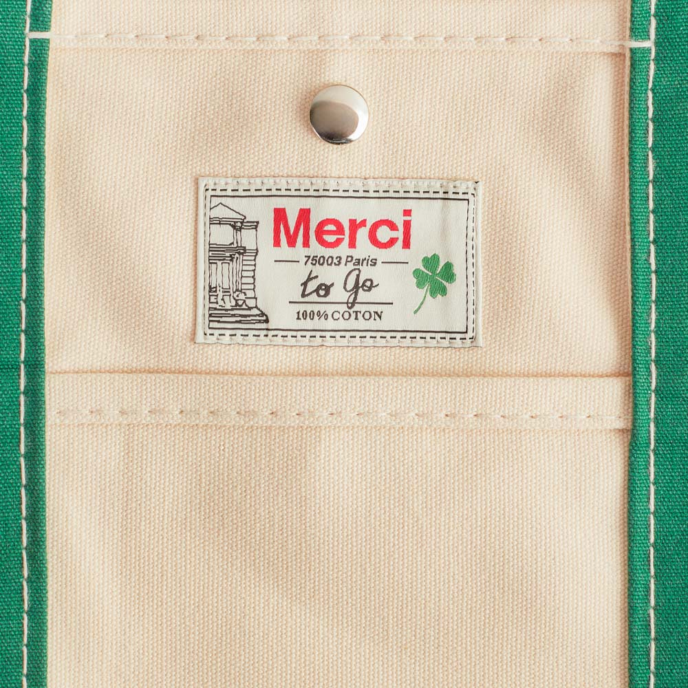 Merci - Canvas Candide Shopping Bag - Green