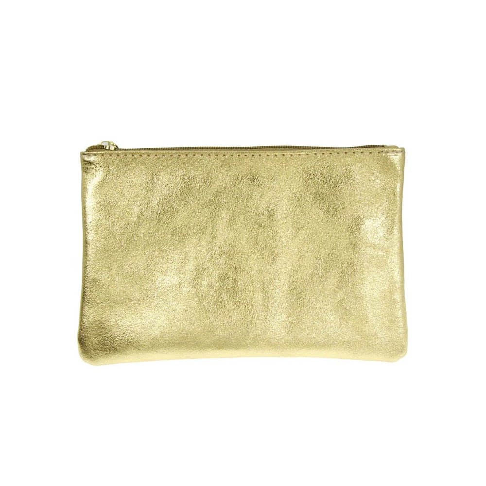 Les Cléias - Zipped Pouch L - Gold – Merci Paris