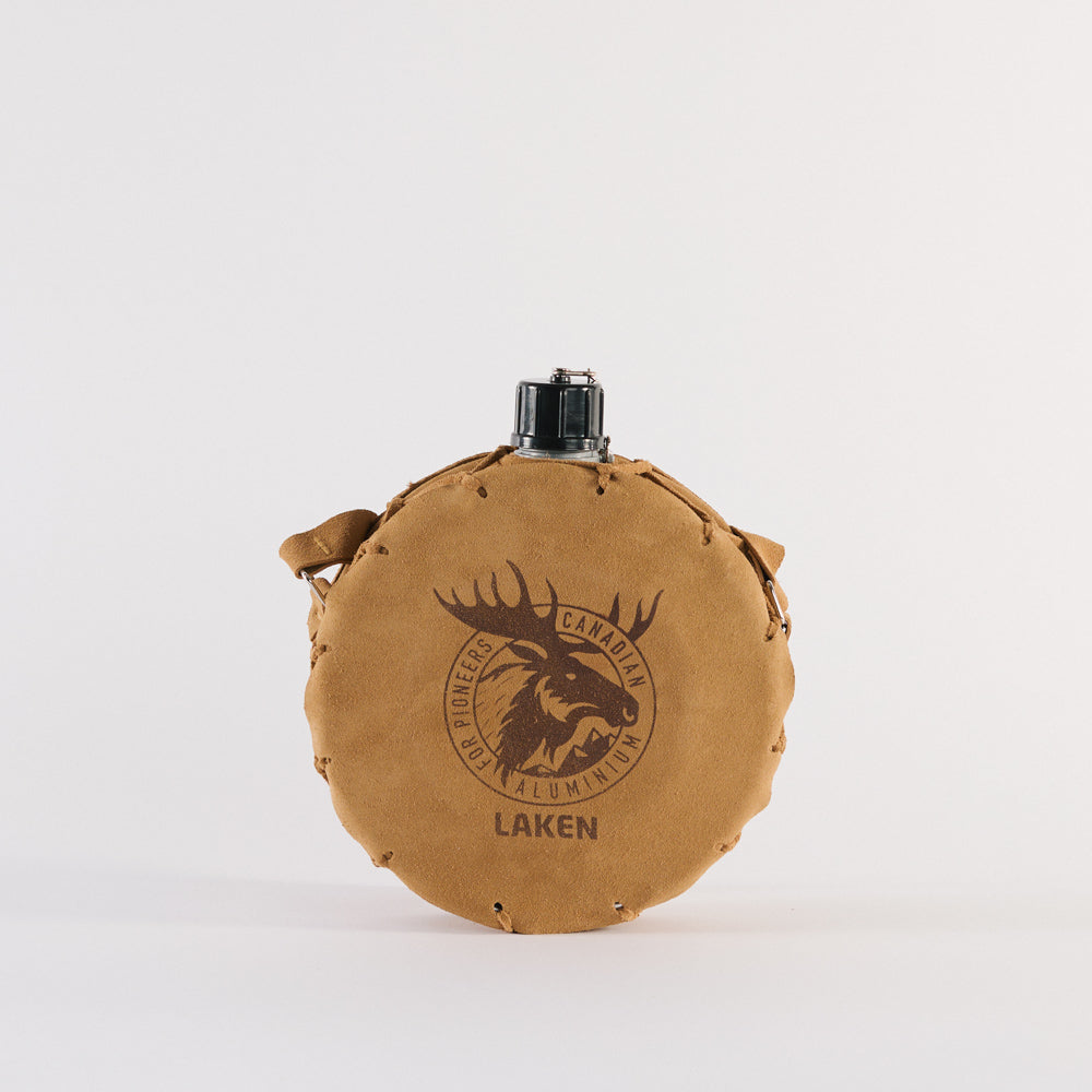 Aluminum Water Bottle with Leather Sleeve – Merci Paris