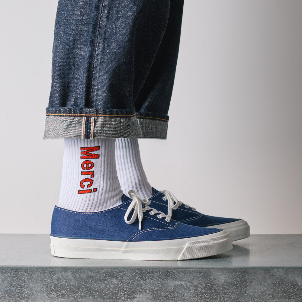 Merci - Scrappy Socks - White