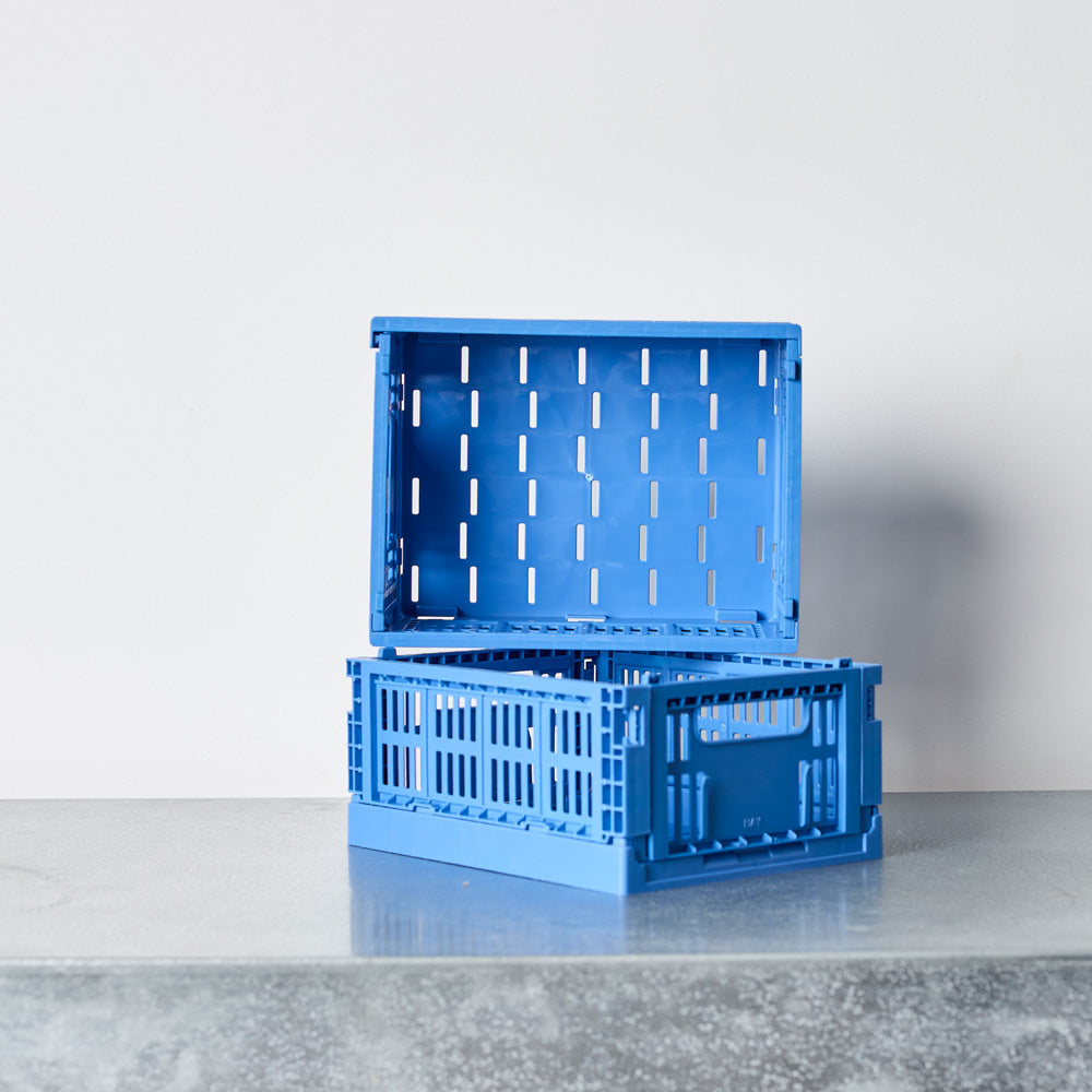 Set 2 crates - Hay - Mini Electric Blue