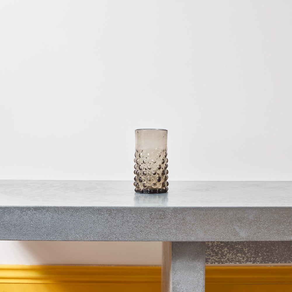 Verre Bulles en verre soufflé - Gris – Merci Paris