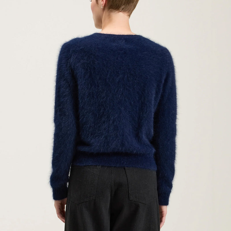 Bellerose - Pull en angora Datti - Marine – Merci Paris