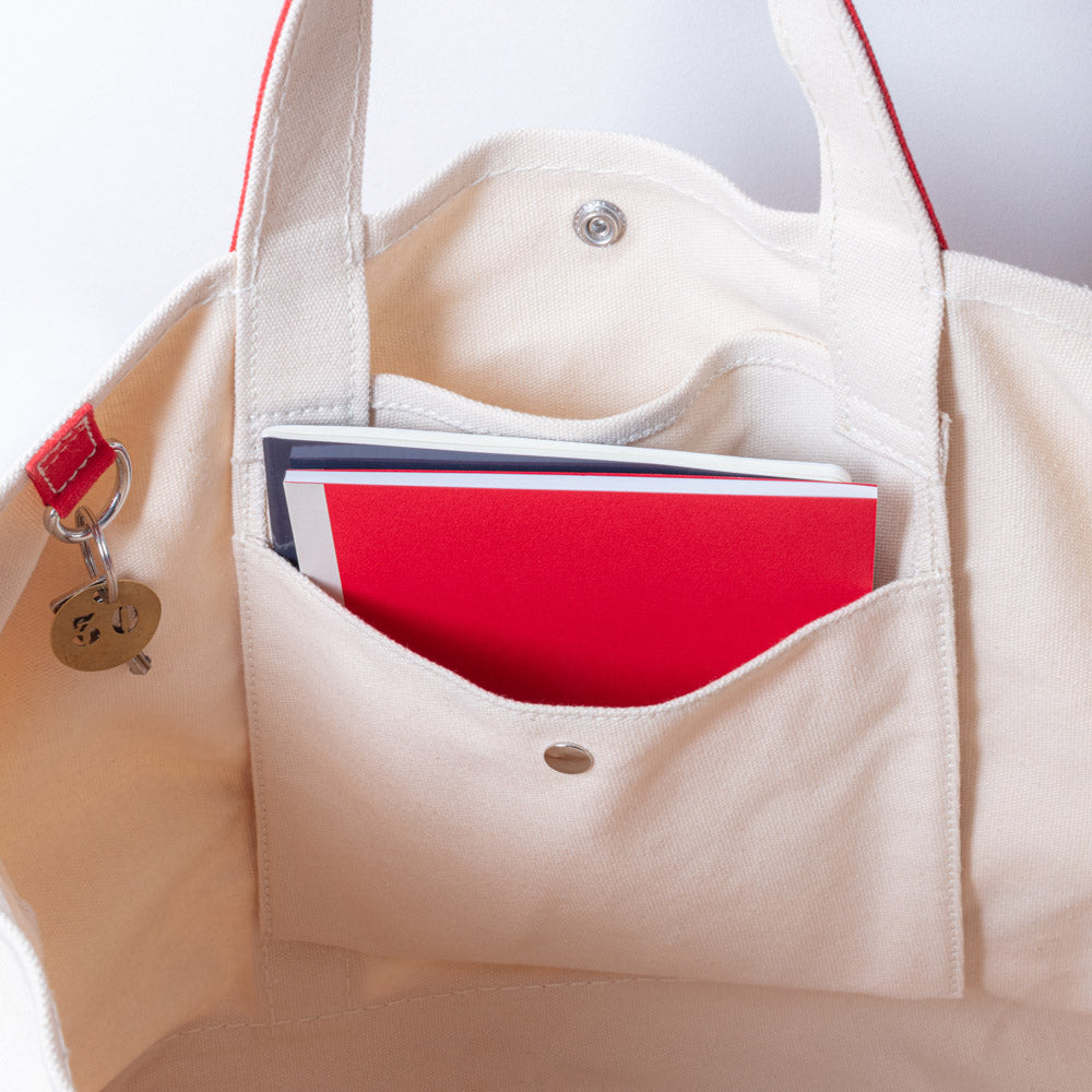 Merci - Cabas en canvas - Rouge - Tote-bag – Merci Paris