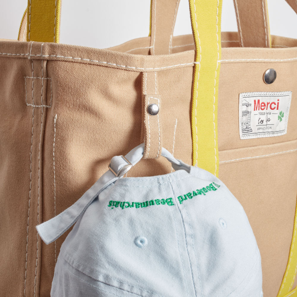 Merci - Canvas Candide Shopping Bag - Khaki