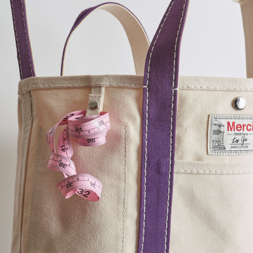 Merci - Canvas Candide Shopping Bag - Purple