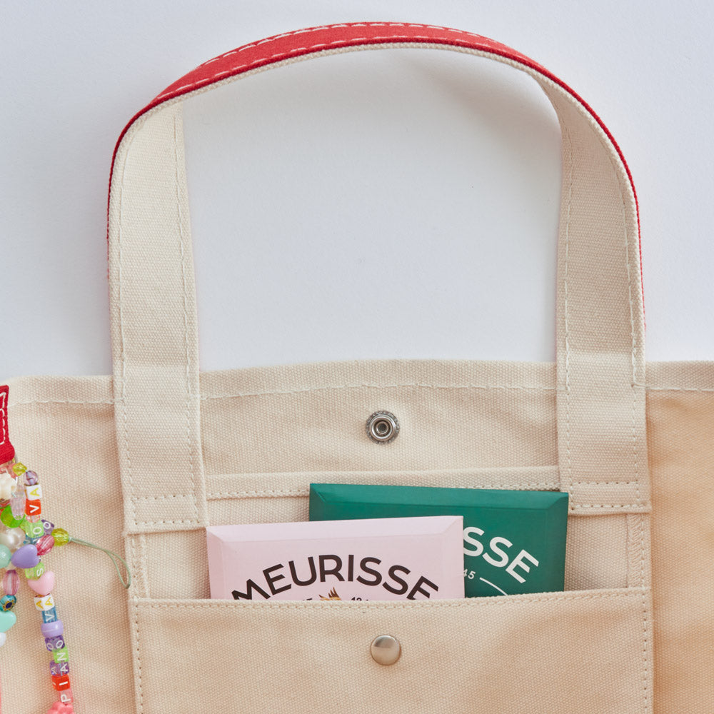 Merci - Cabas en canvas - Rouge - Tote-bag – Merci Paris