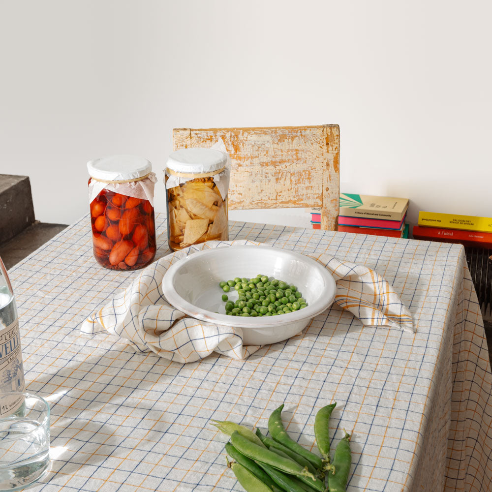 Nappe en lin lavé - Office Jaune Vallauris - Table – Merci Paris