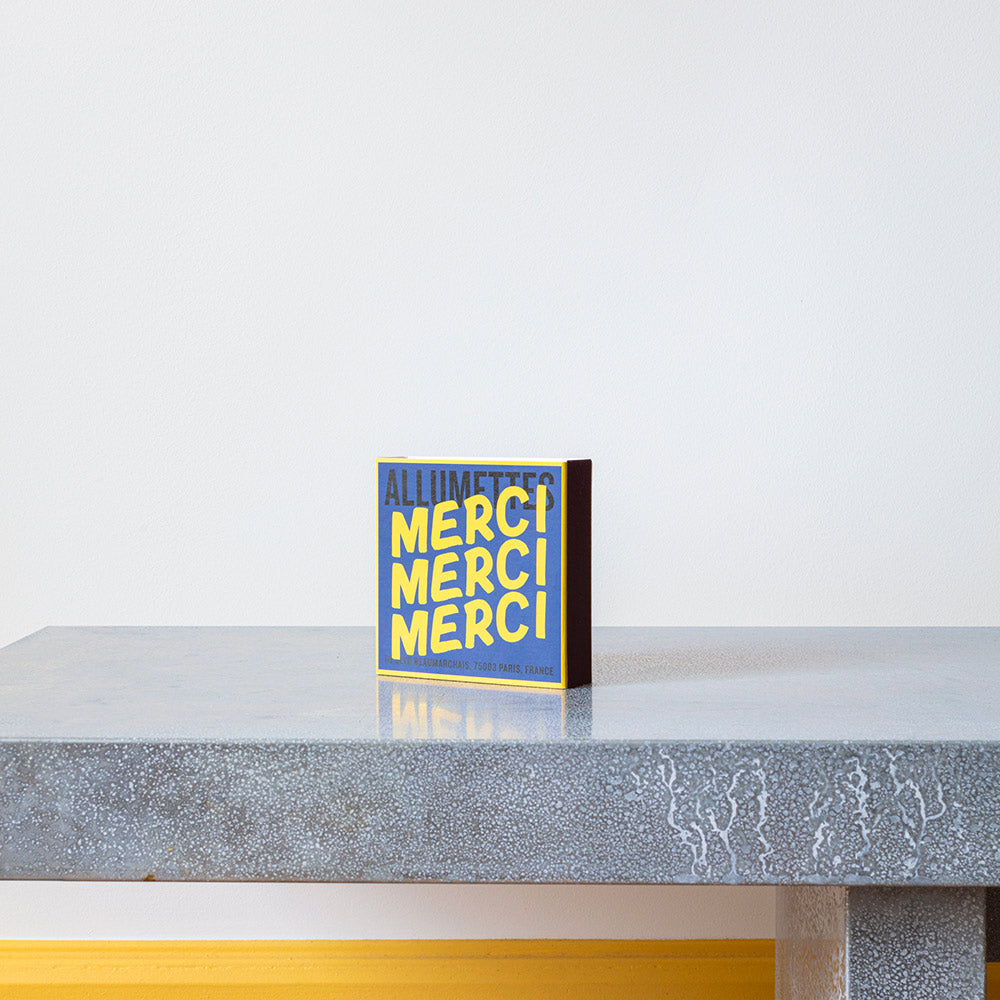 Box of 120 big matches - Merci Yellow