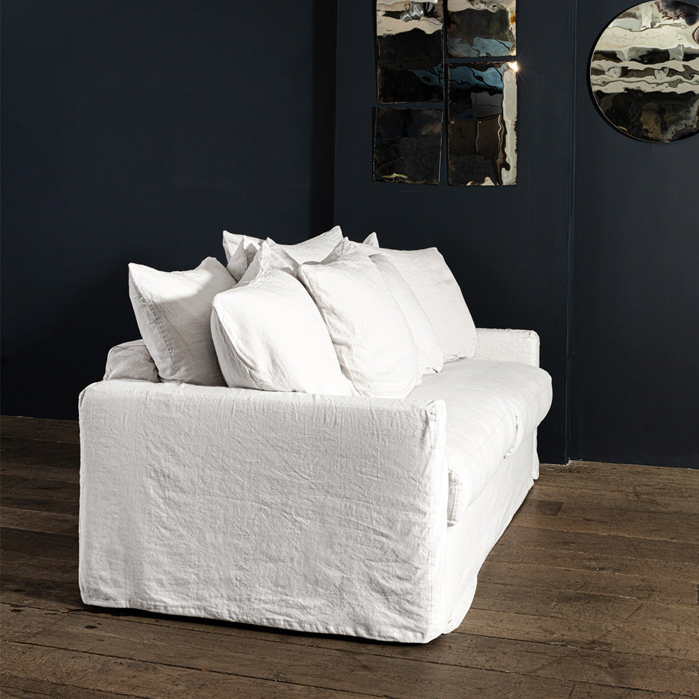 Convertible 3-seater sofa - Optical White - Merci