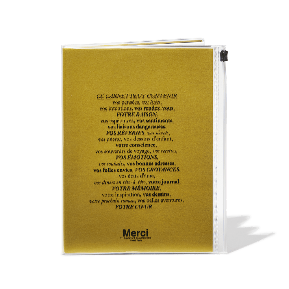 Merci notebook - Yellow