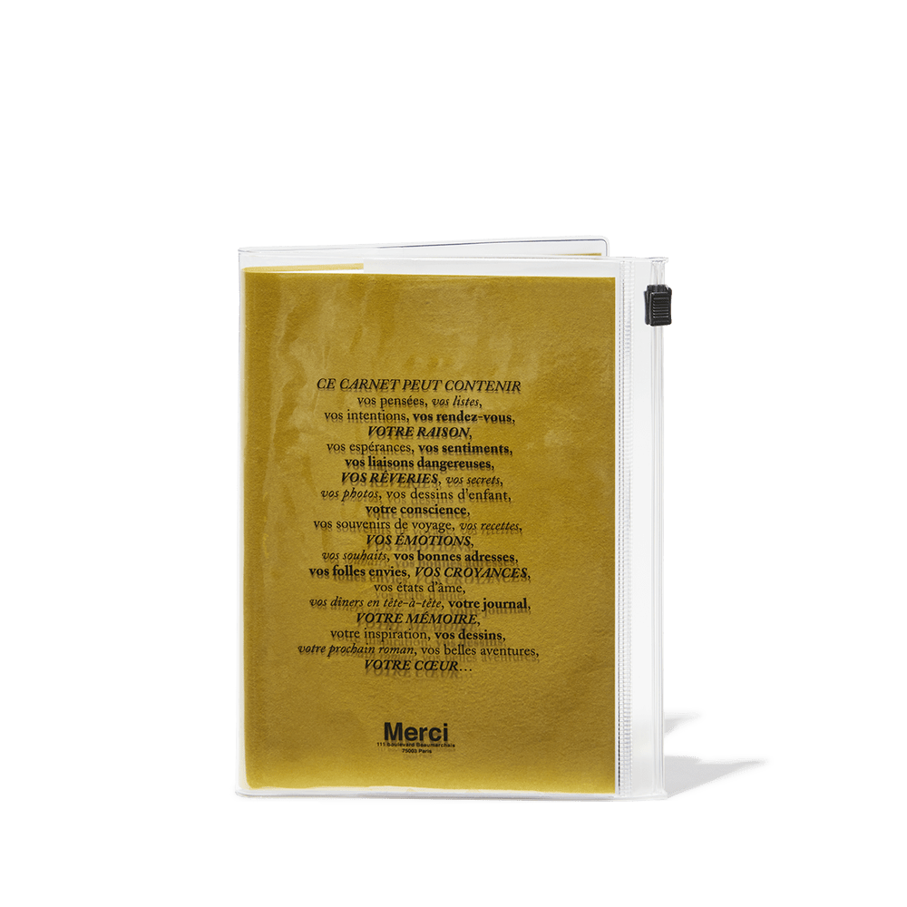 Merci notebook - Yellow