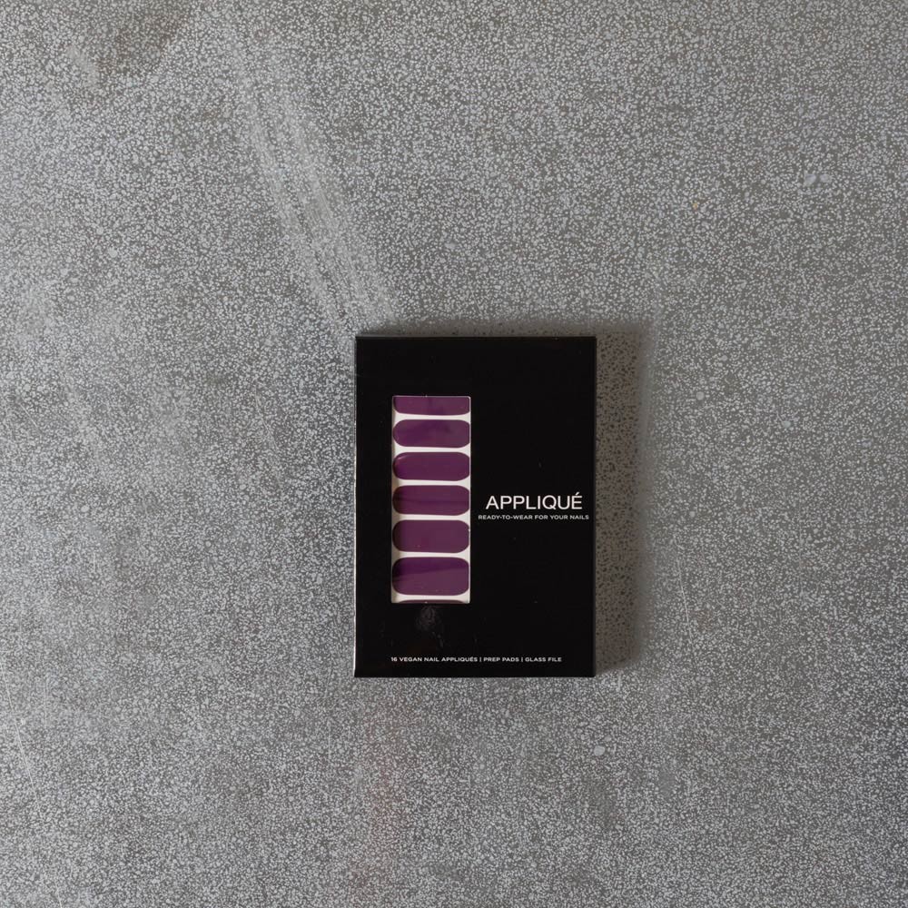 Nail patch - Mauve Noir - Appliqué – Merci Paris