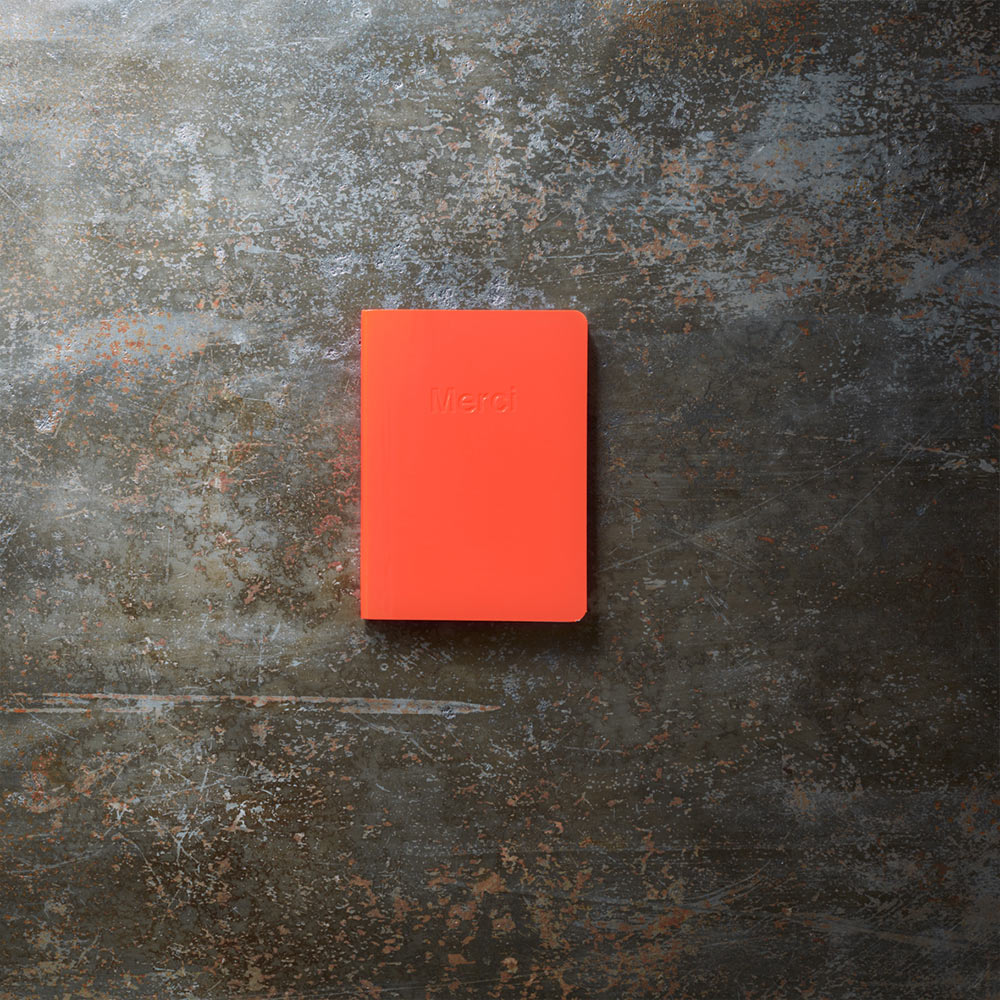 Merci Notebook - Fluo Orange