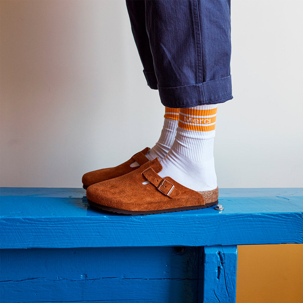 Merci cotton socks - Yellow cityse