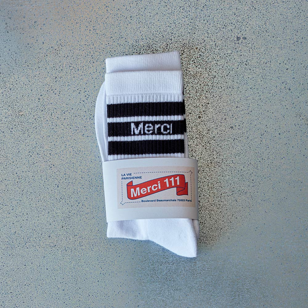 Merci - Chaussettes en coton - Noir - Accessoires – Merci Paris