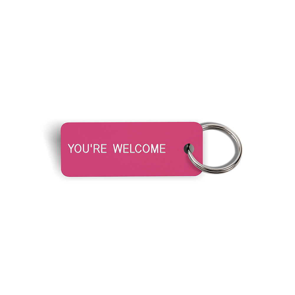 Merci x Various Keytags - "You're Welcome" Key Chain - Pink